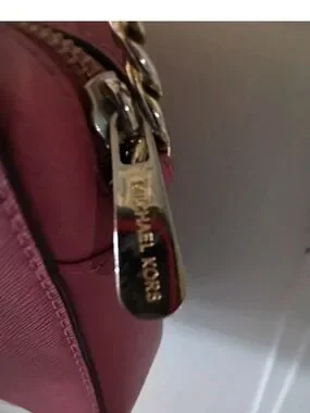 Michael Kors | Bags | Michael Kors Rose Pink Leather Chainstrap ...